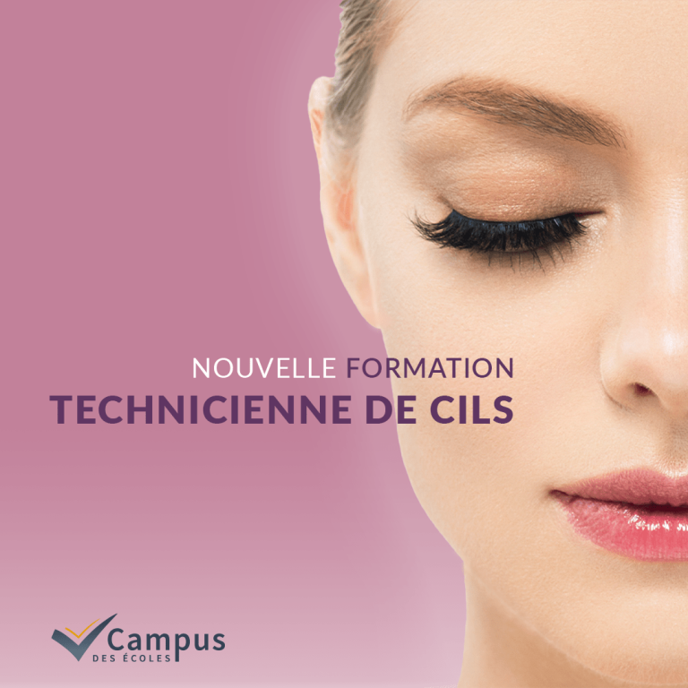 Devenir une experte en extension de cils par la formation à distance - Campus des écoles